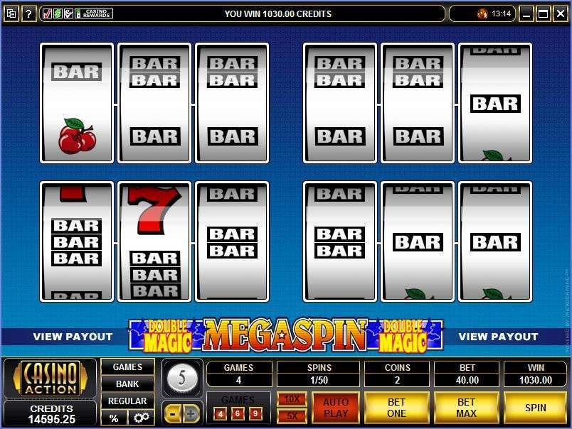 MegaSpin - Double Magic Multi Reel Classic Slot review from Microgaming