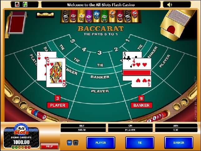 Play Baccarat by Microgaming