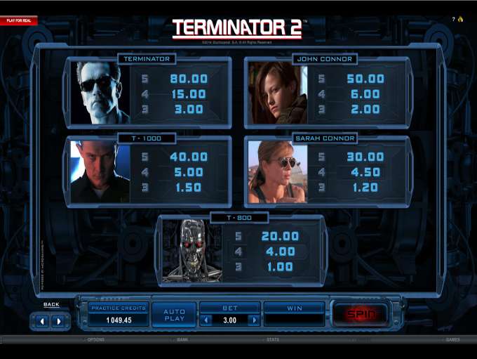 Terminator 2 Slot review from MicroGaming