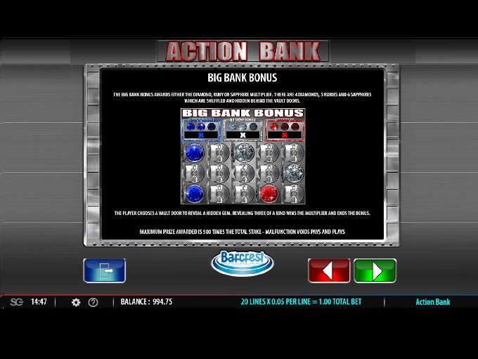 Action Bank slot review from Barcrest