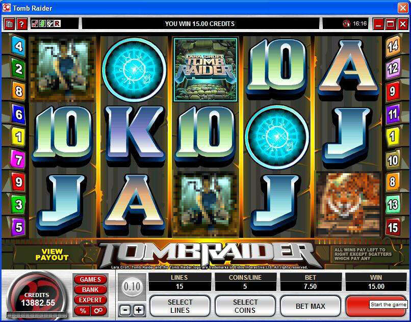 Tomb Raider Slot review from MicroGaming