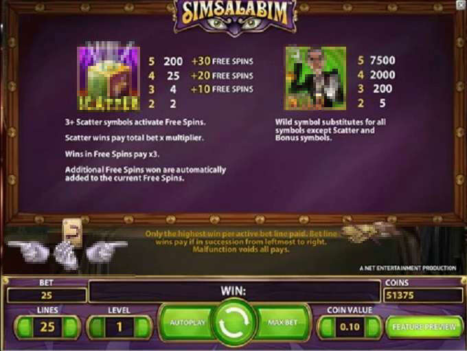 Simsalabim Slot review from Net Entertainment