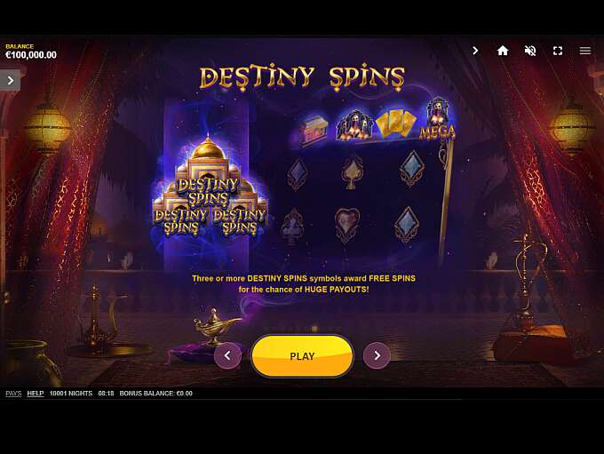 10001 Nights Slot By Red Tiger Gaming » Review + Demo Game