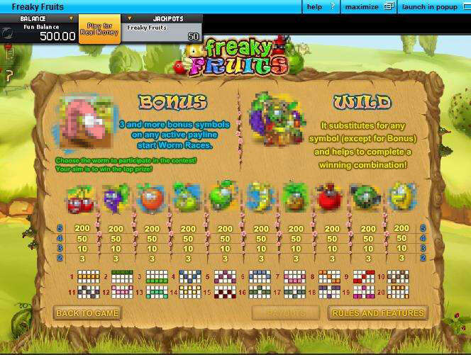 Freaky Fruits Slot review from GamesOS