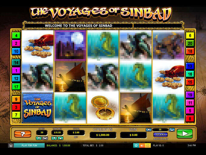 The Voyages of Sinbad Slot review from 2by2 Gaming